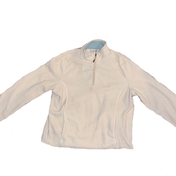 Tops | Vintage Looking Cream Quarter Zip | Poshmark